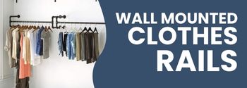 Wall Mounted Clothes Rails & Hanging Rails – Displaysense