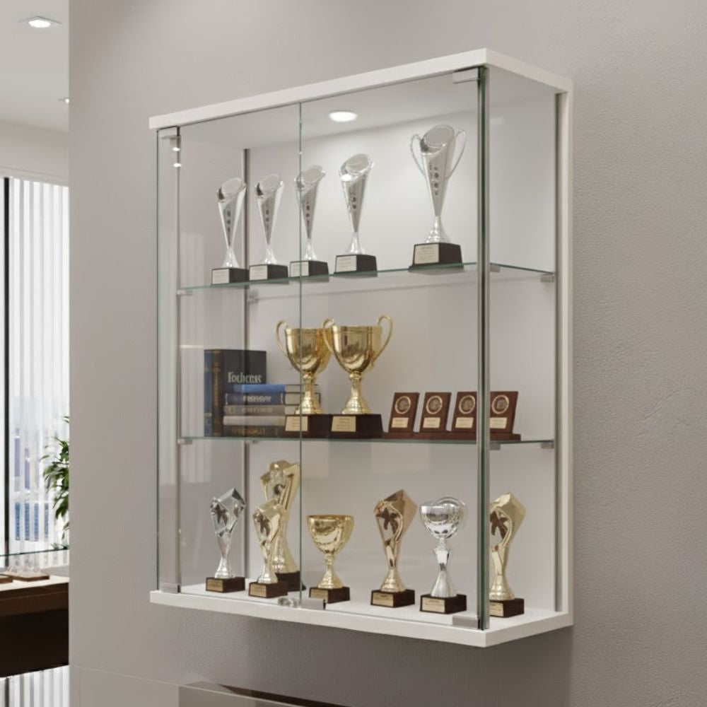 White Wall Curio Cabinet